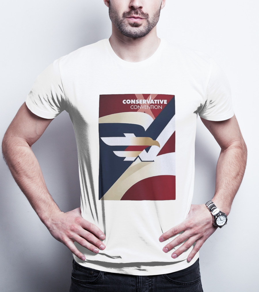 CONSERVATIVE CONVENTION Eagle American Flag T-Shirt