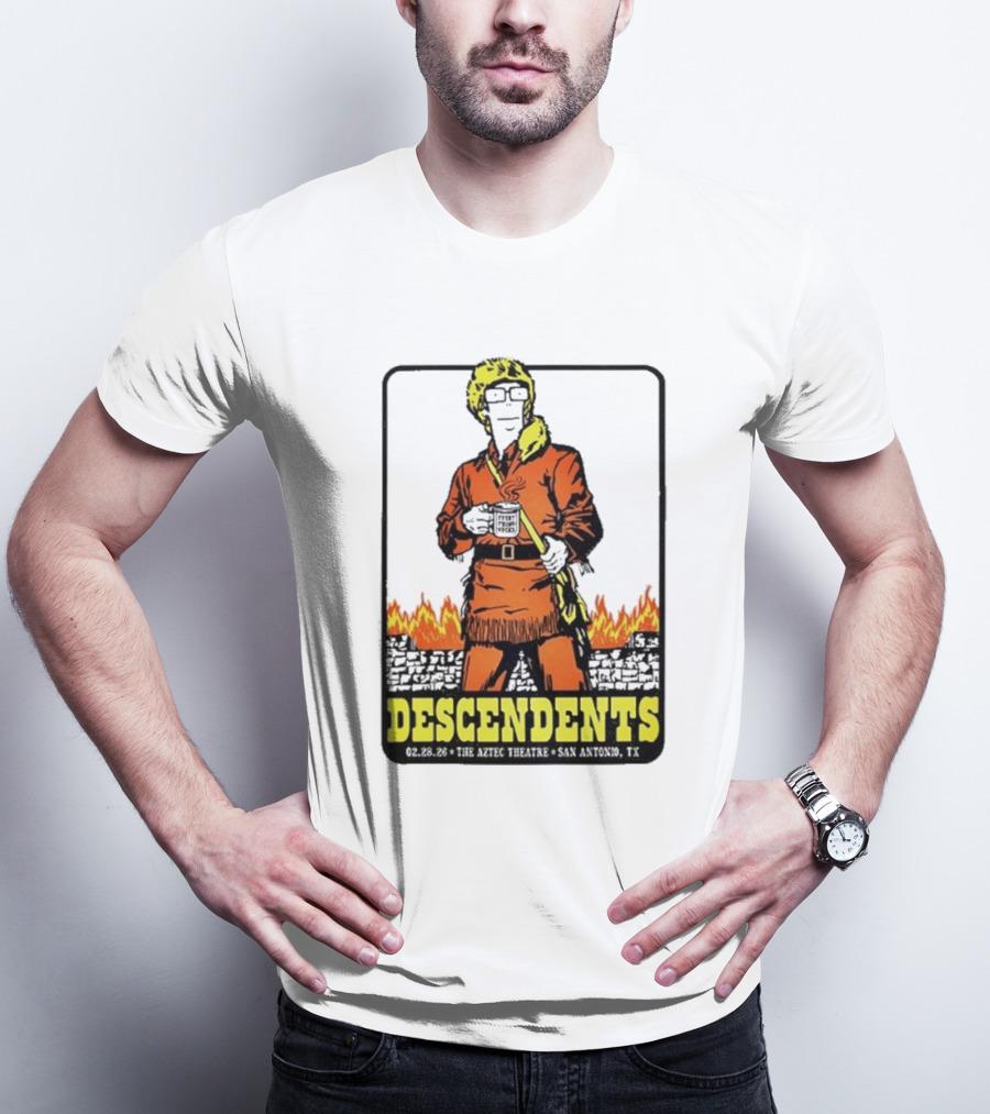 Descendents Coffee Aztec Theatre San Antonio Feb 28 2026 T-Shirt