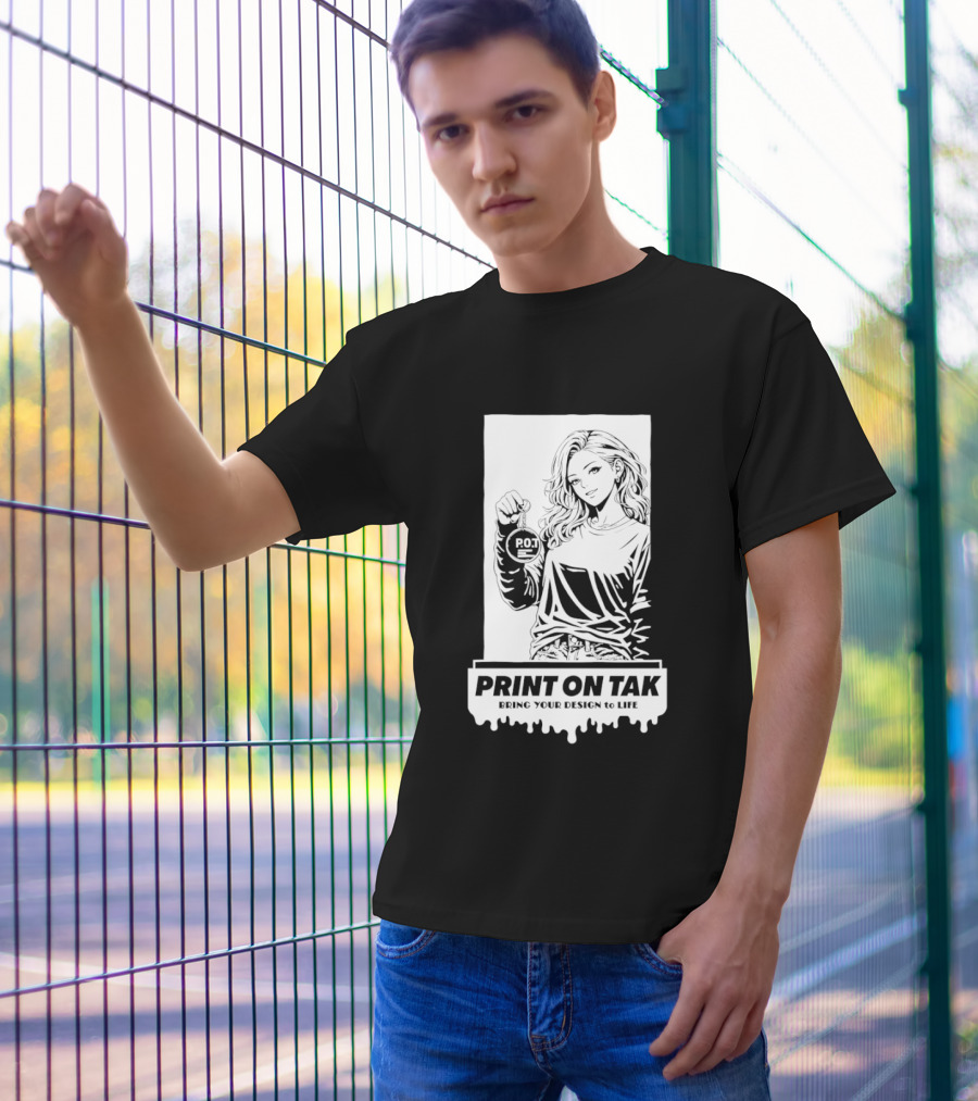 PRINT ON TAK Beautiful Girl Holding POT Bring Your Vision To Life T-Shirt