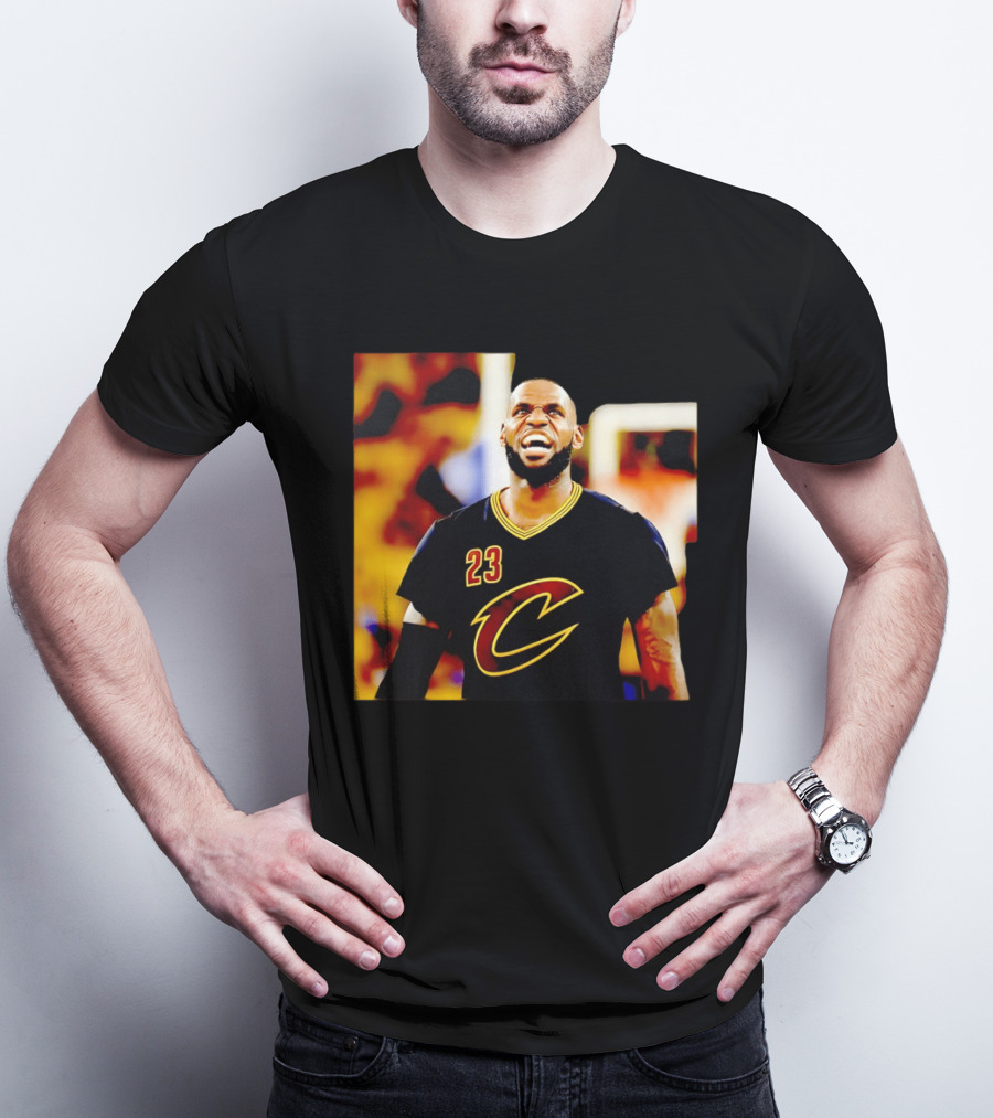 LeBron James Cleveland Cavaliers 23 Iconic Basketball Image T-Shirt