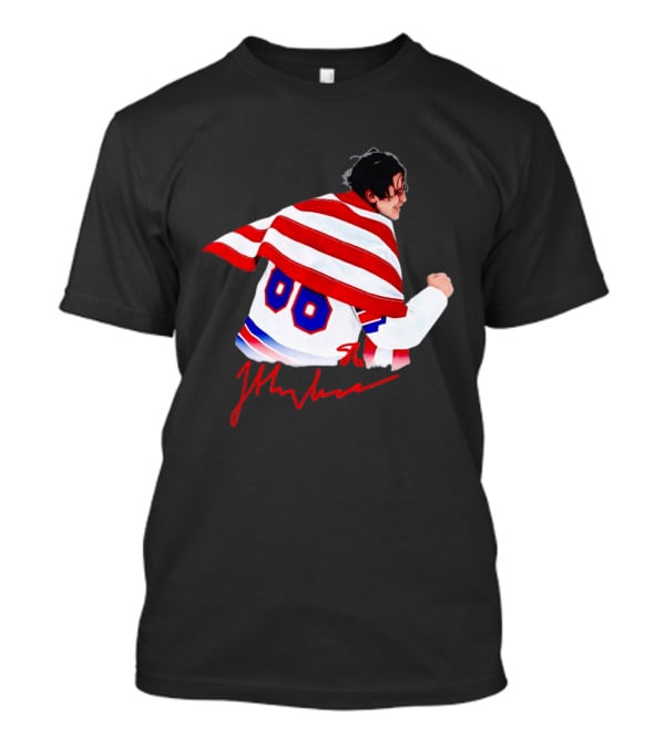 Love Hughes Jack USA 86 Autograph American Flag T-Shirt