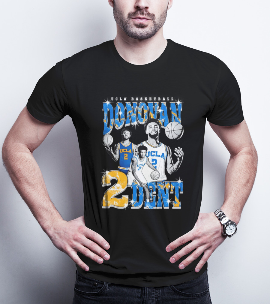 Donovan Dent 2 UCLA Bruins Basketball Player Vintage Team Spirit T-Shirt