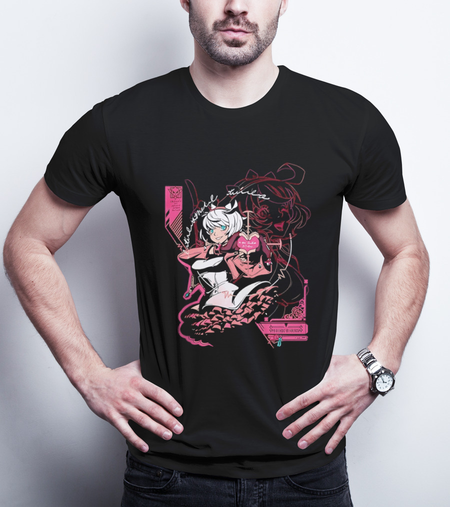 Elphelt Valentine Guilty Strive Eighty Sixed Valentines Day Gaming Character Floral T-Shirt