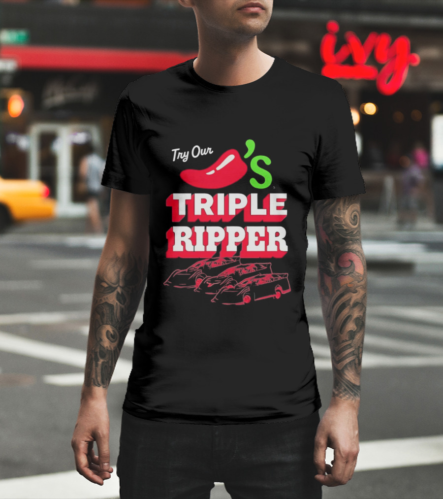 Try Our Chili's Triple Ripper Racing Cars T-Shirt