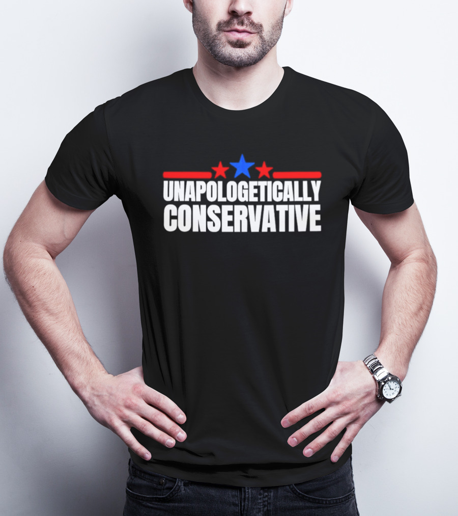 Unapologetically Conservative Red And Blue Stars 2026 T-Shirt