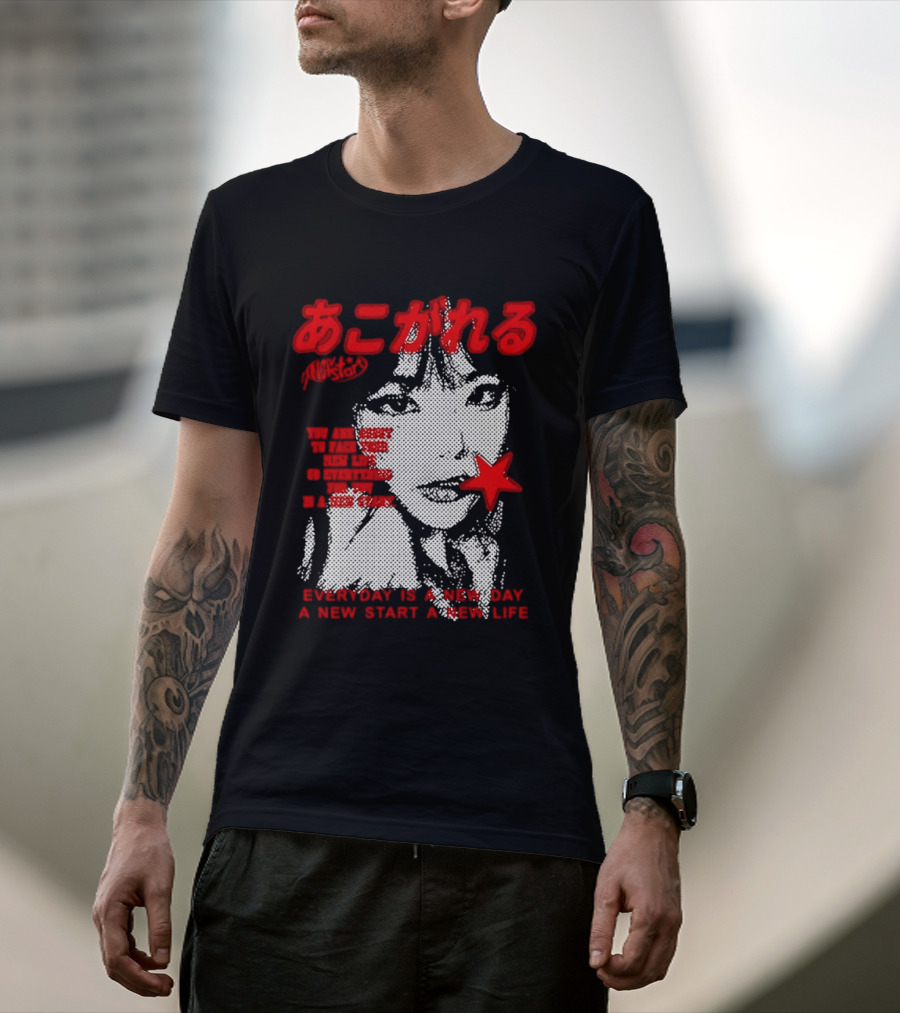Girl Japan Everyday Is A New Day New Start New Life T-Shirt
