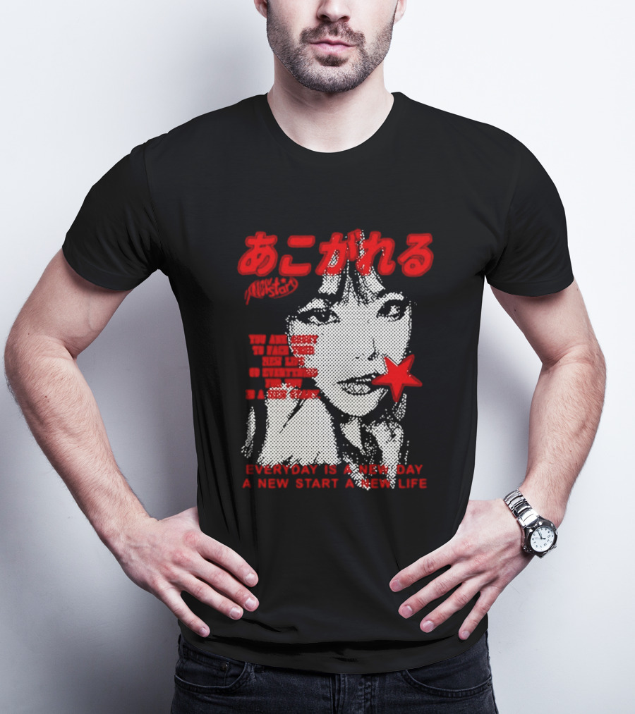 Girl Japan Everyday Is A New Day New Start New Life T-Shirt