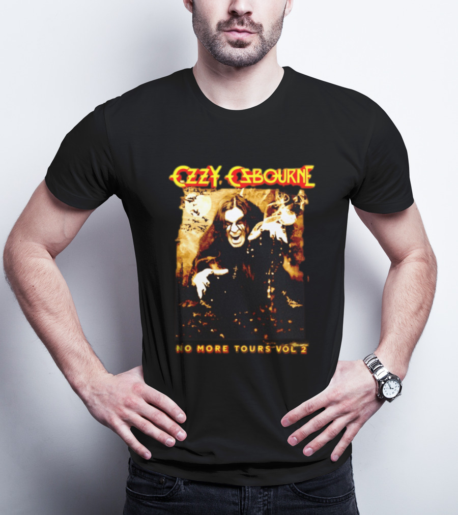 Ozzy Osbourne No More Tours Vol 2 Bats Full Moon Smoke Halloween T-Shirt