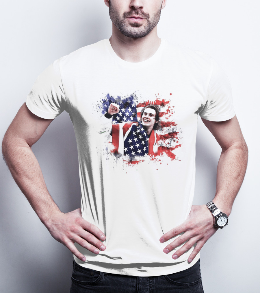 Jack Hughes USA Hockey Overtime Winner Victory Celebration T-Shirt