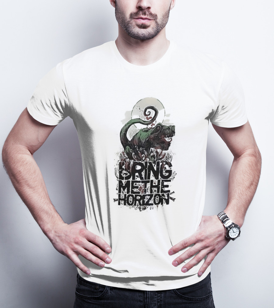Dinosaur Bring Me The Horizon Spiral Tail T-Shirt