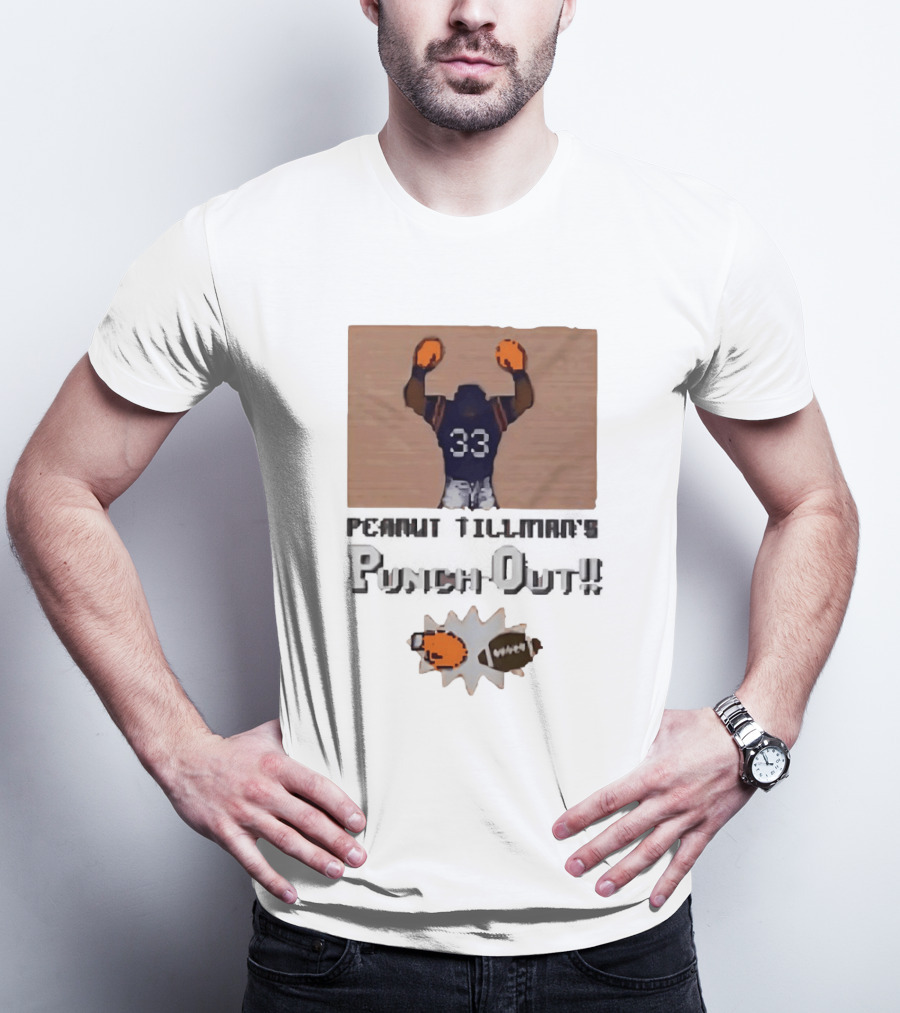 Peanut Tillman Punch Out 33 Chicago Bears Football T-Shirt