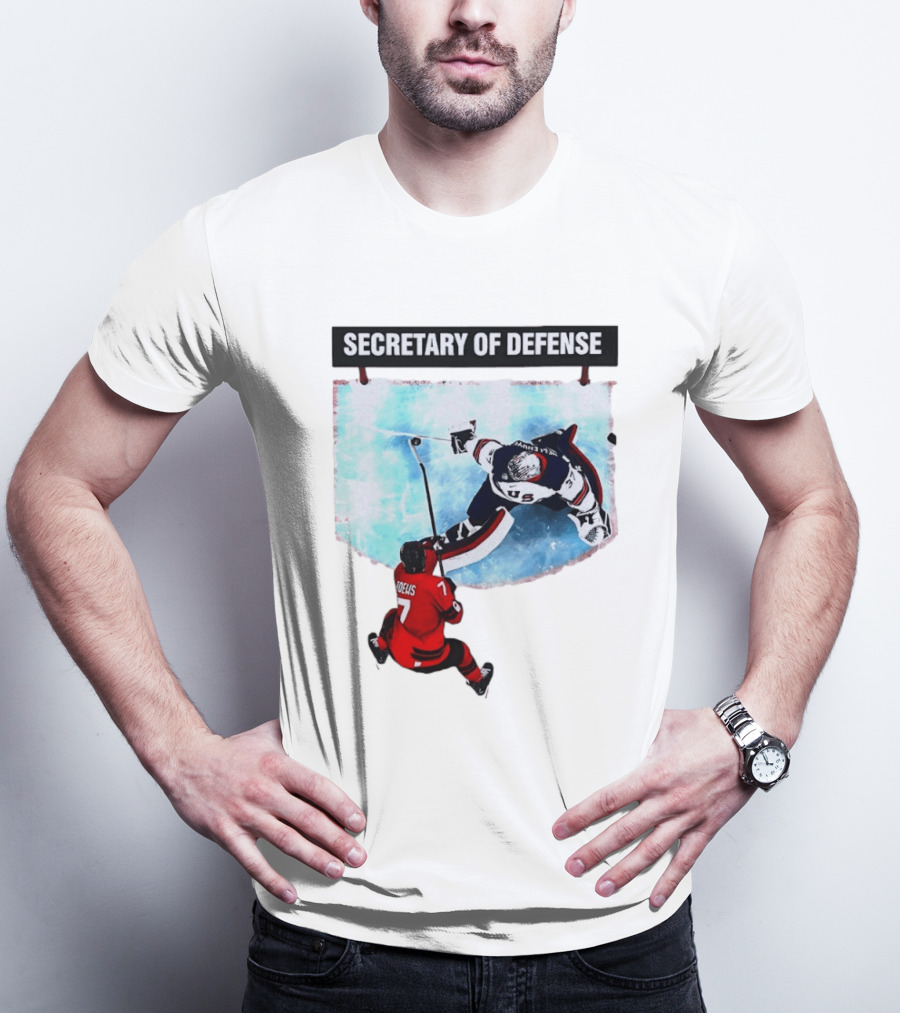 Secretary Of Defense USA Hockey Goalie Epic Save Faceoff T-Shirt