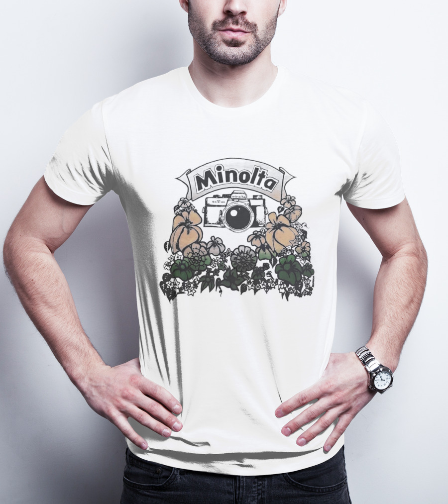 Minolta X700 Vintage Camera Floral Aesthetic T-Shirt