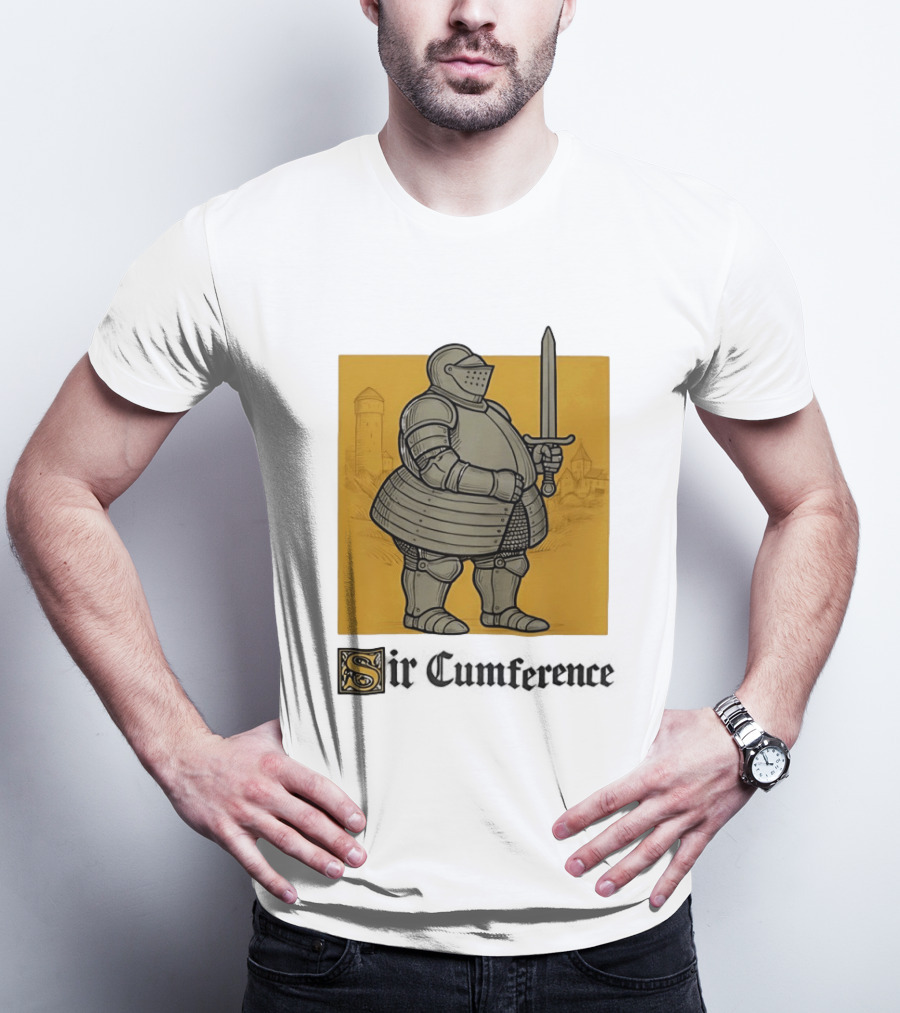 Sir Cumference Chubby Medieval Soldier Holding Sword T-Shirt