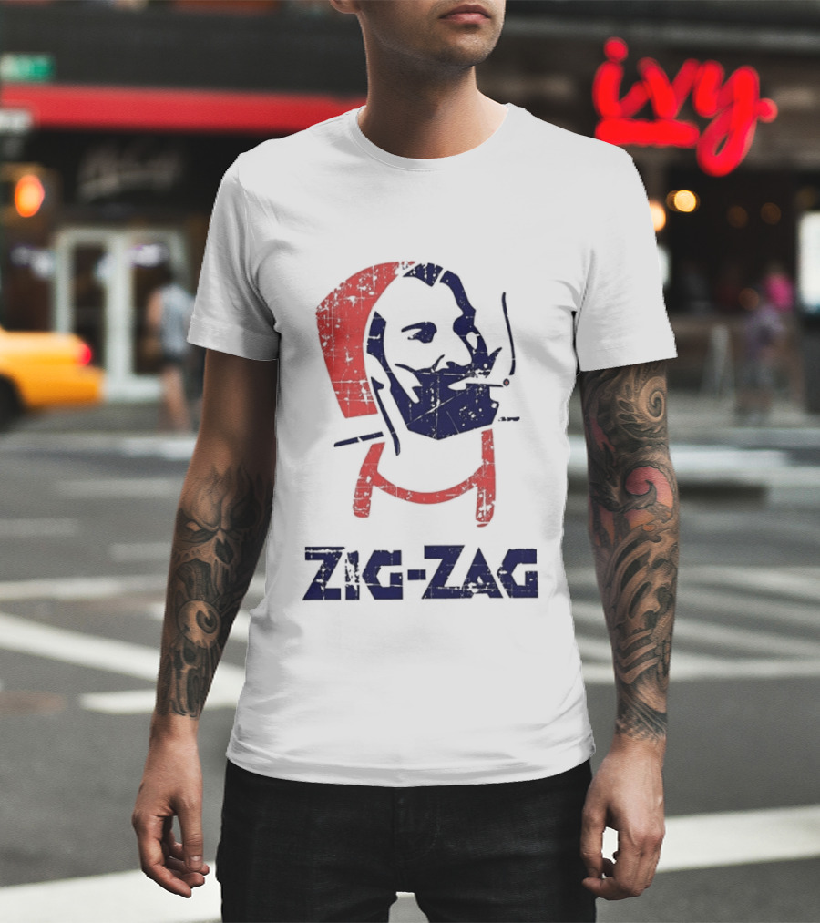 Zig Zag Rolling Papers Cigarette Mocking T-Shirt