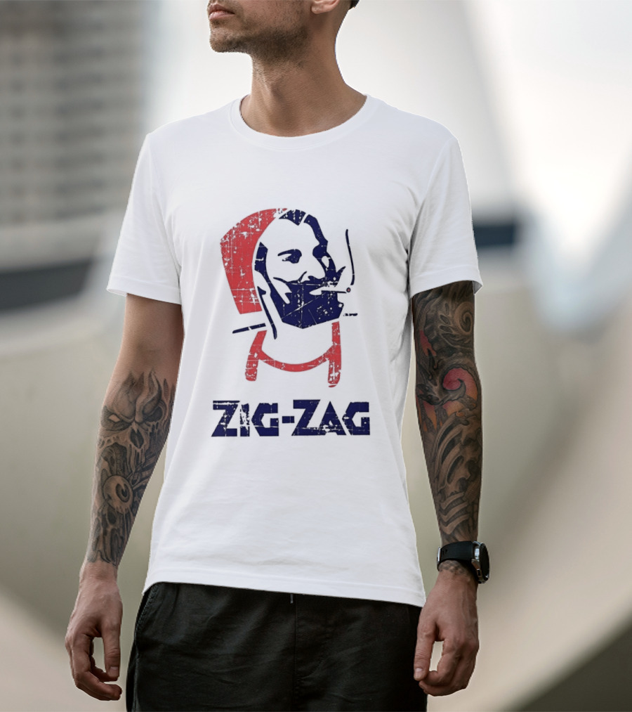 Zig Zag Rolling Papers Cigarette Mocking T-Shirt
