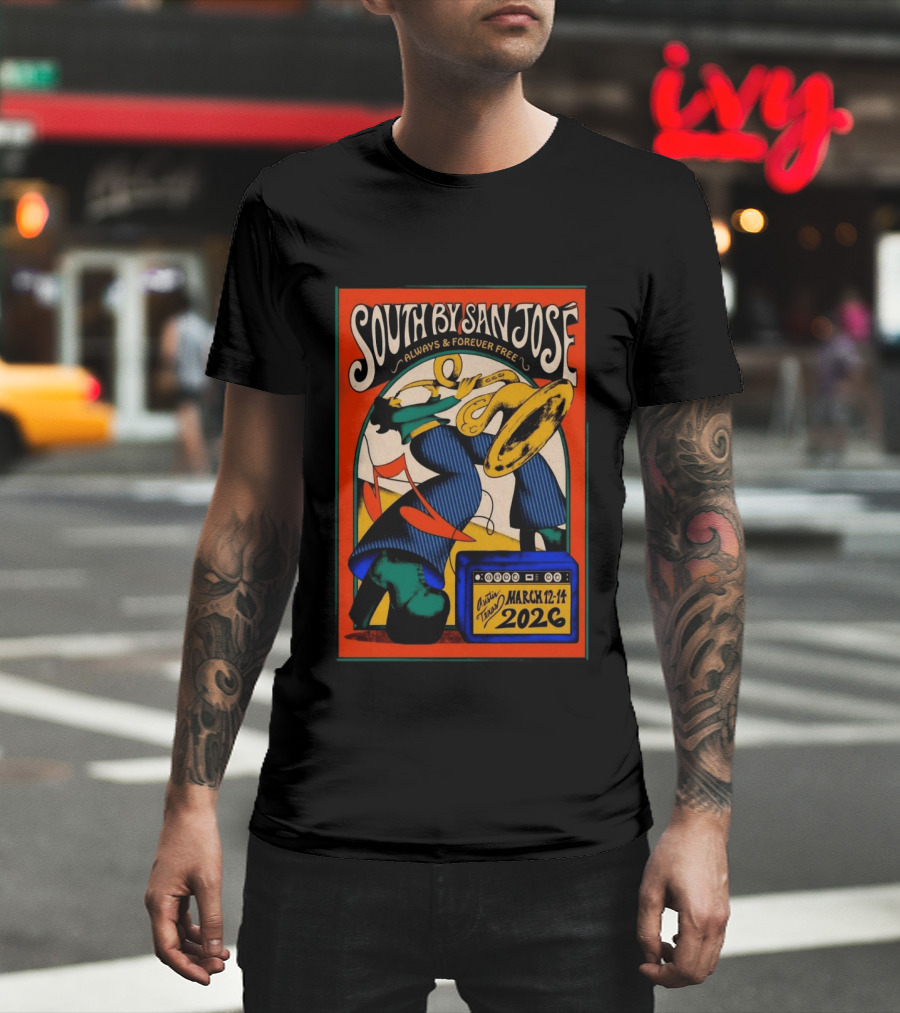 South By San José 2026 Always & Forever Free Austin March 12 14 T-Shirt