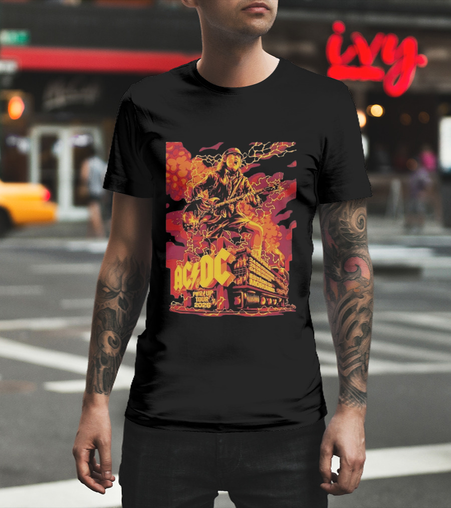 ACDC PWR Up Tour 2026 Sao Paulo Estadio Do Morumbi February 24 28 March 4 Concert T-Shirt