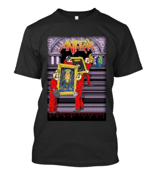 Anthrax Among The Canadians Tour 2026 Album Art Collectors T-Shirt