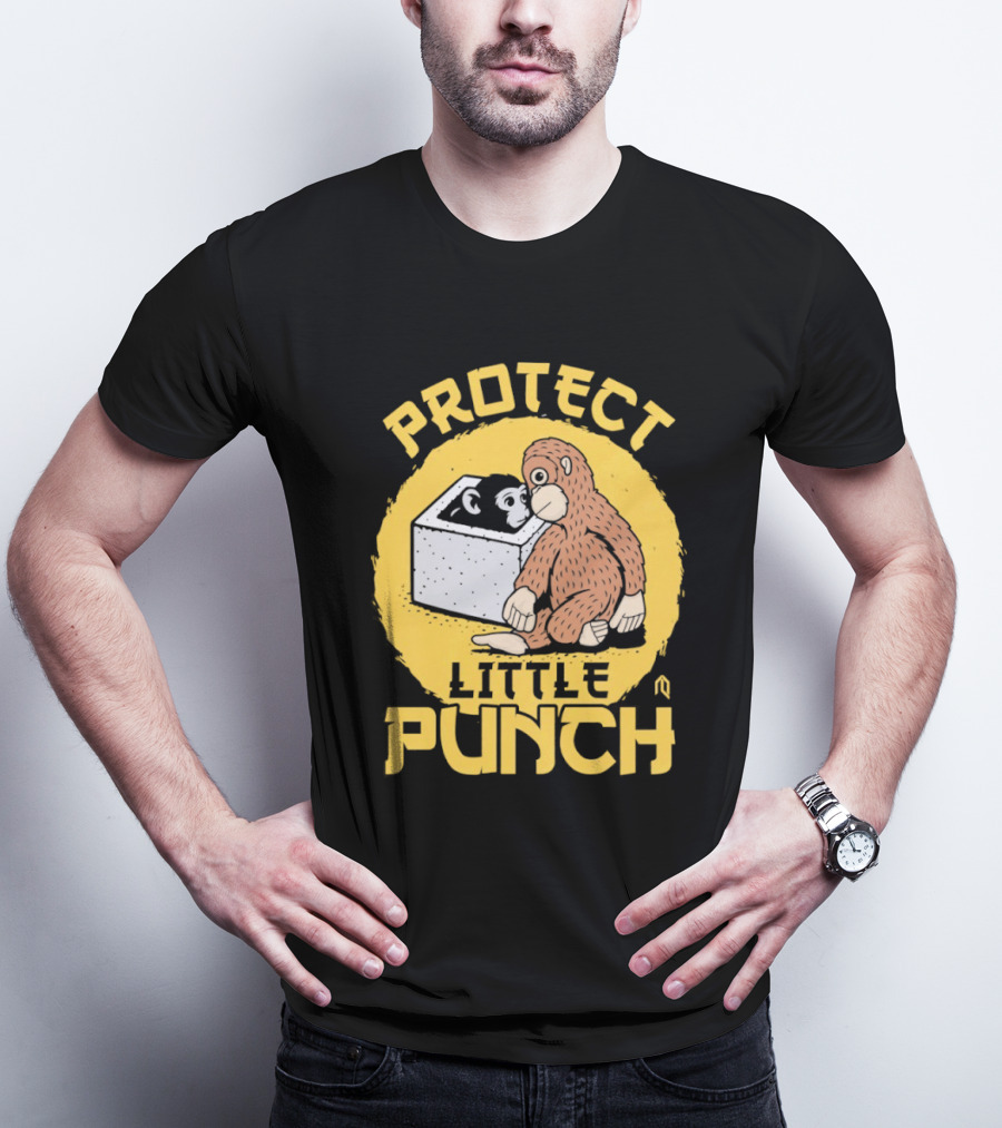 Protect Little Punch The Monkey T-Shirt