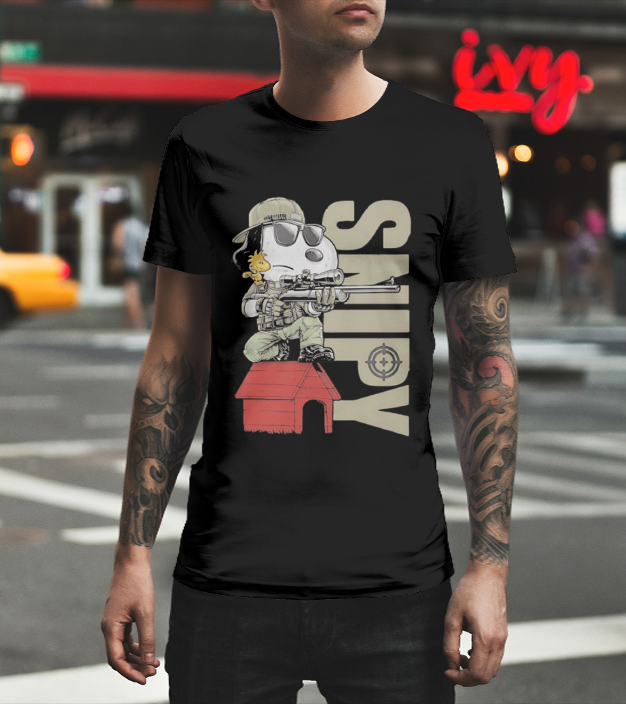 Snoopy Woodstock Sniper Doghouse Peanuts Target T-Shirt