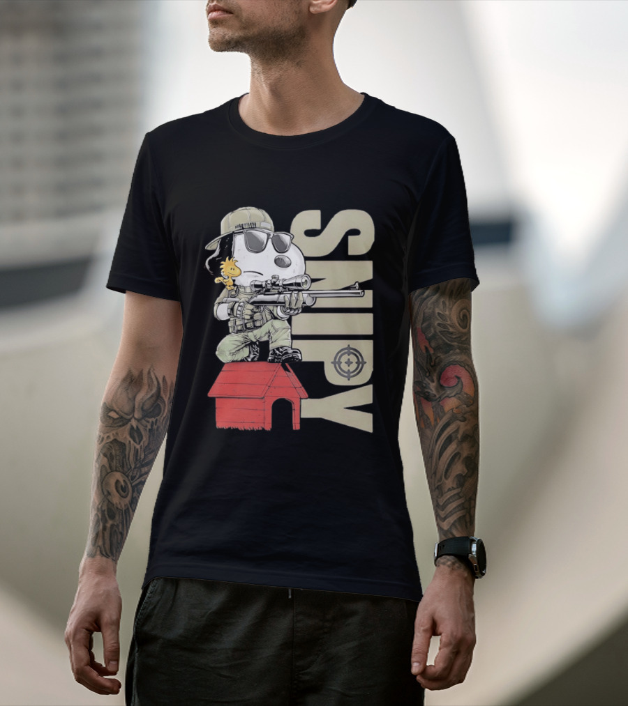 Snoopy Woodstock Sniper Doghouse Peanuts Target T-Shirt
