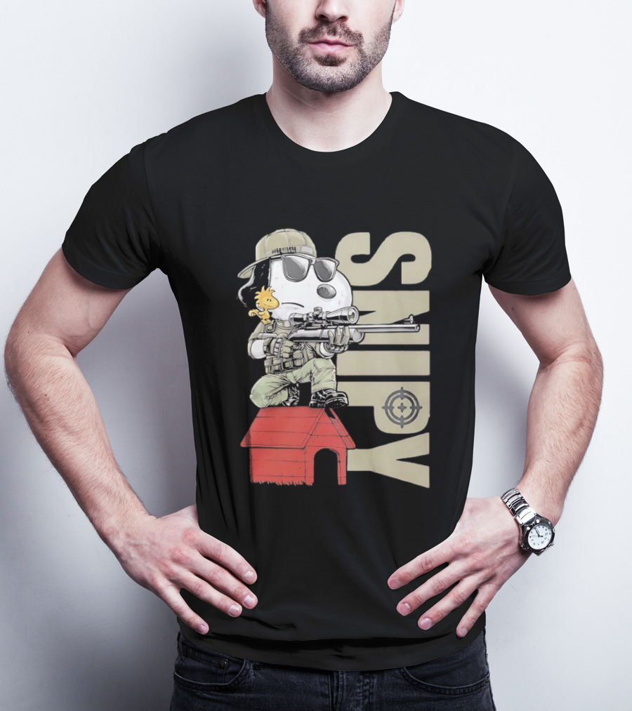 Snoopy Woodstock Sniper Doghouse Peanuts Target T-Shirt