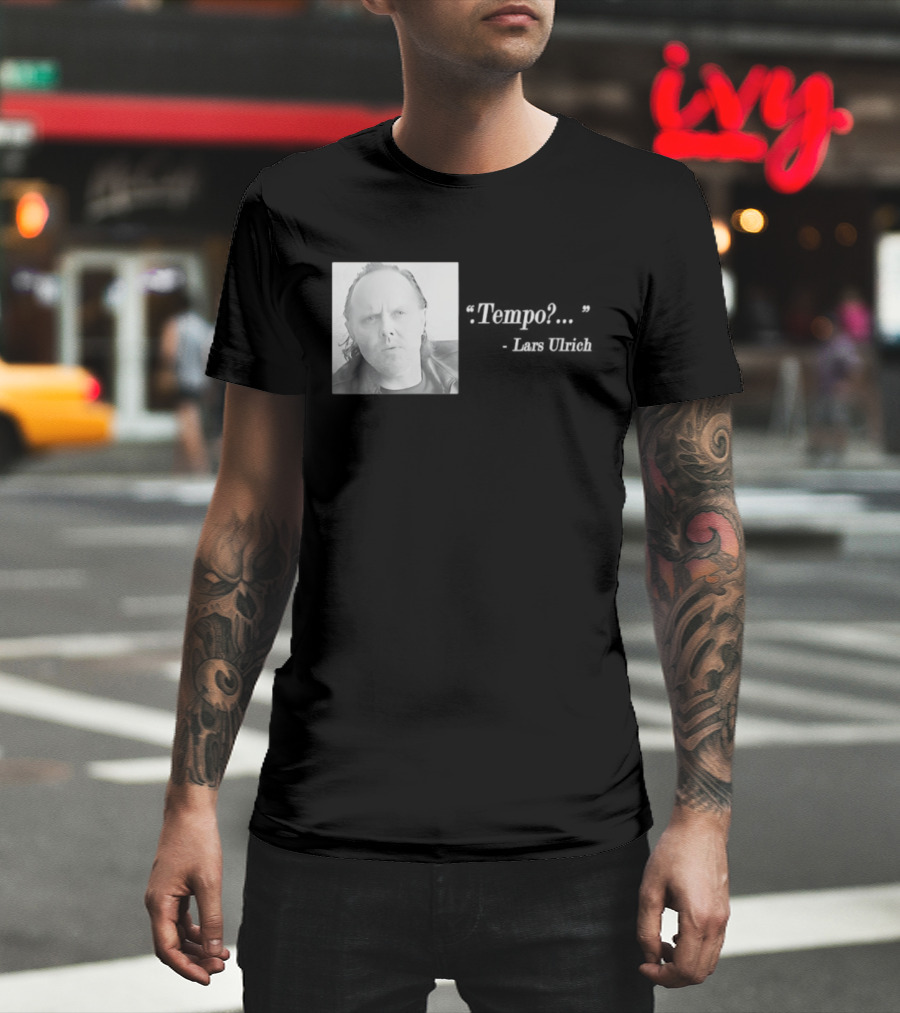 Lars Ulrich Tempo Vintage Style Photo T-Shirt