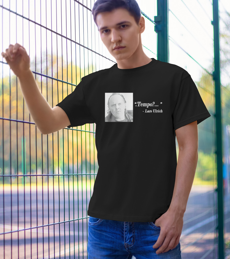 Lars Ulrich Tempo Vintage Style Photo T-Shirt