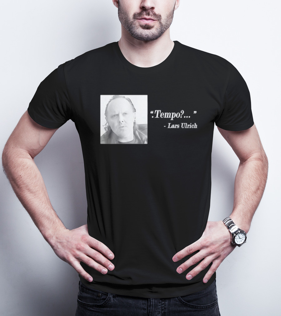 Lars Ulrich Tempo Vintage Style Photo T-Shirt