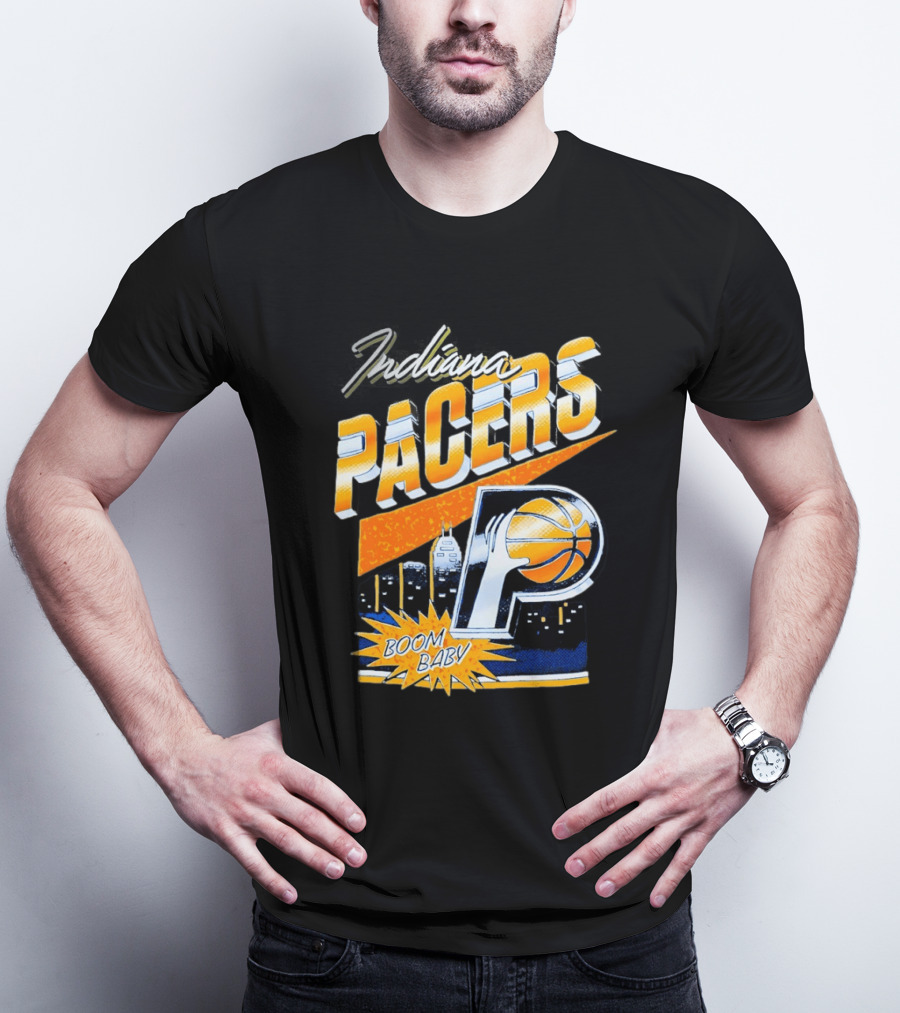 Indiana Pacers Boom Baby Basketball City T-Shirt