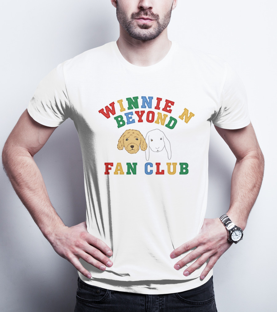 Winnie And Beyond Fan Club Colorful Dog Faces T-Shirt