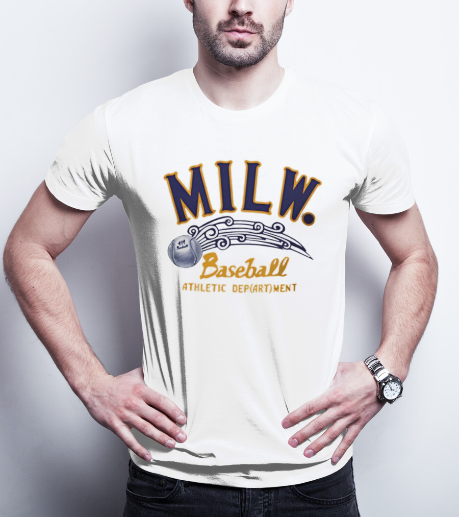 MILW Baseball Athletic Department Vintage Style Sports T-Shirt