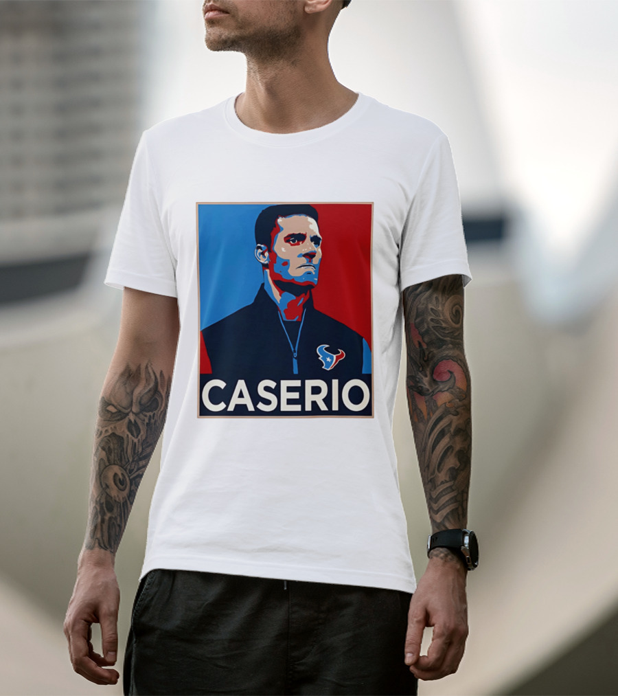 Caserio Houston Texans Bold Red Blue T-Shirt
