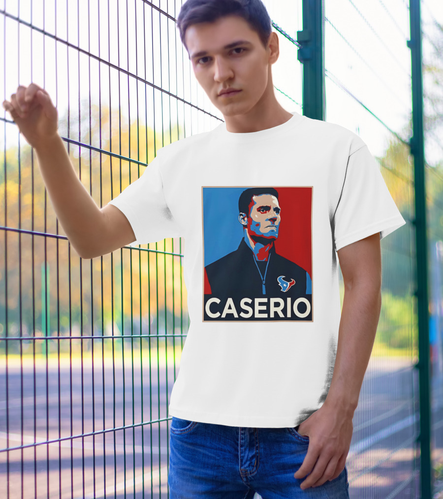 Caserio Houston Texans Bold Red Blue T-Shirt