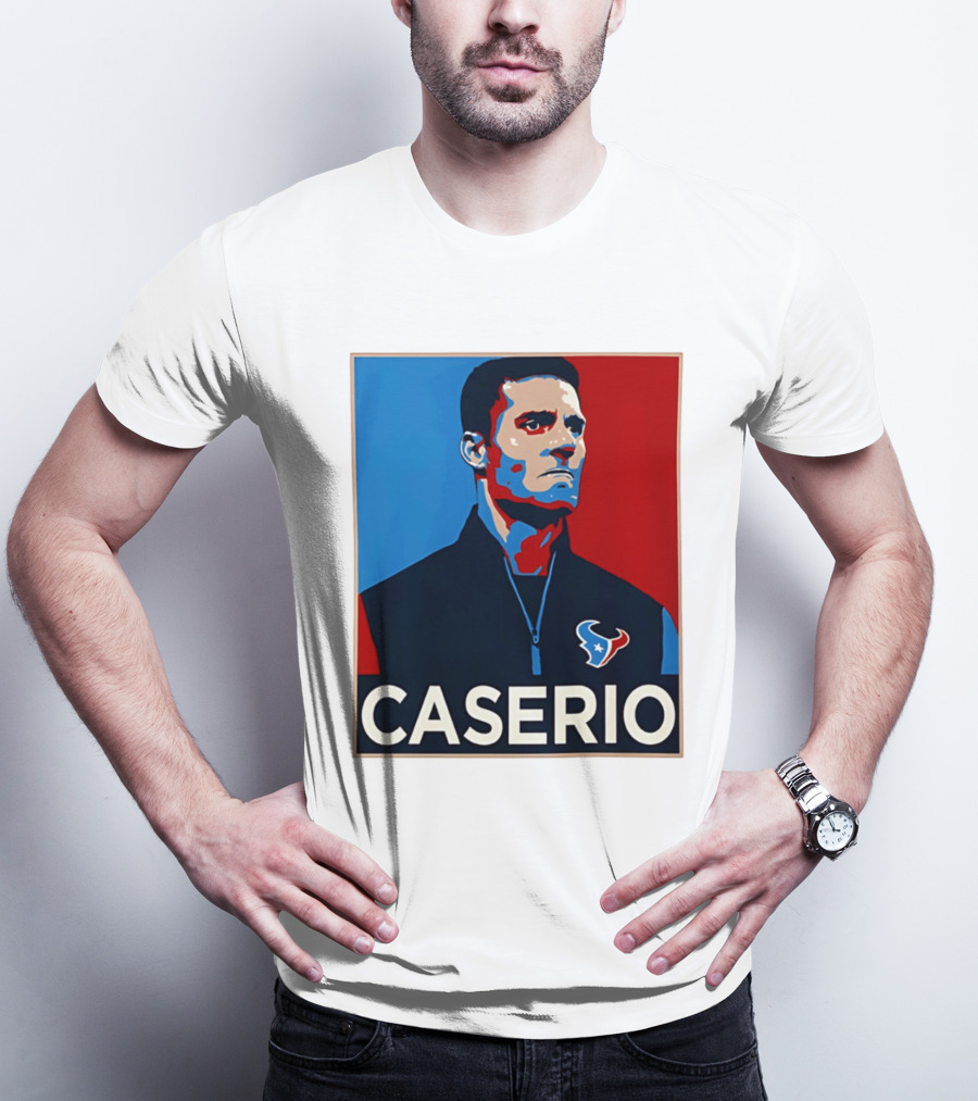 Caserio Houston Texans Bold Red Blue T-Shirt