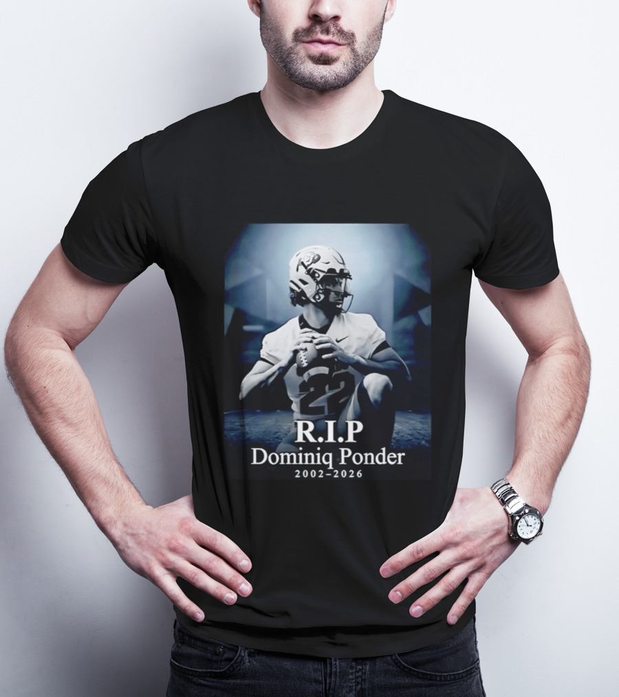 RIP Dominiq Ponder 2002 2026 Football T-Shirt