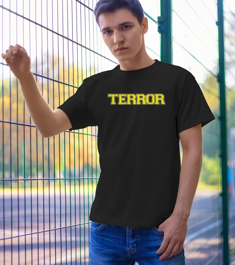 Terror Text War Inside Two Sides T-Shirt