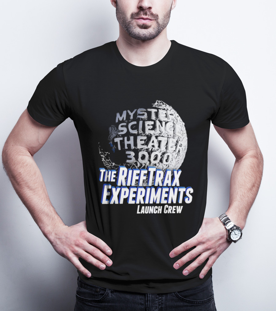 Mystery Science Theater 3000 The Rifftrax Experiments Launch Crew T-Shirt