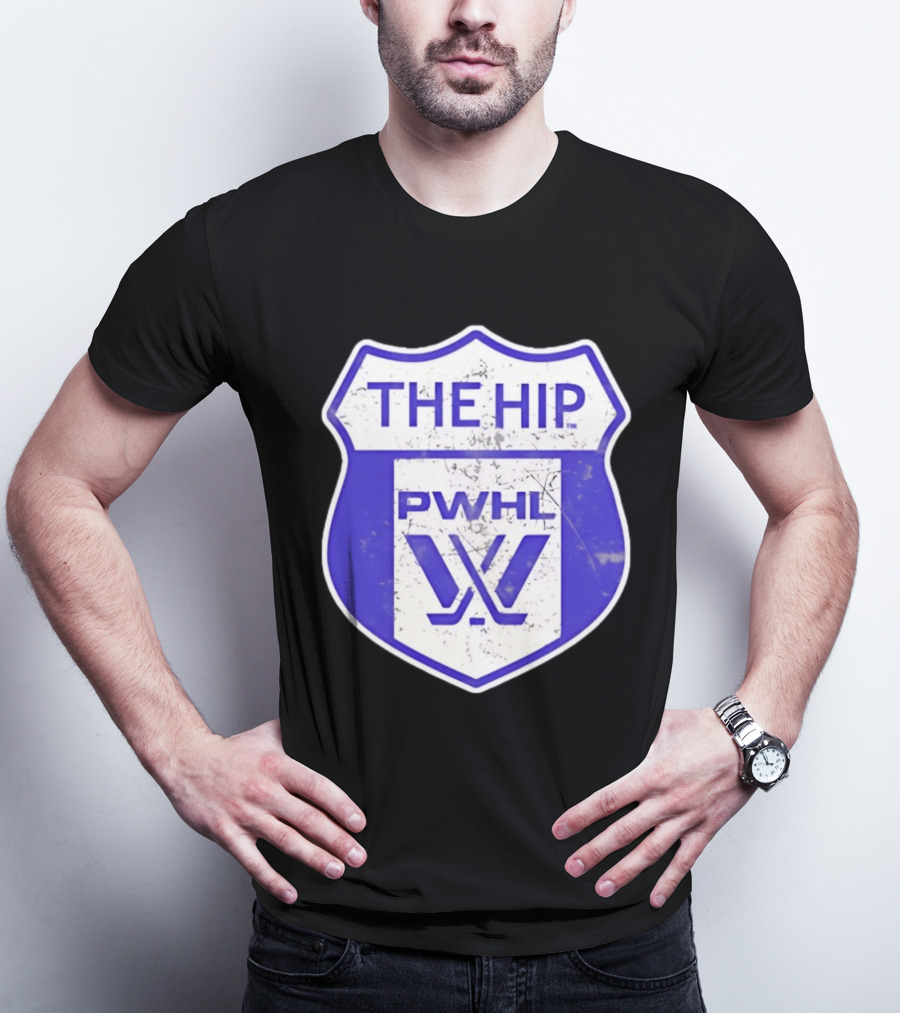 The Hip PWHL Hockey Badge Crest T-Shirt