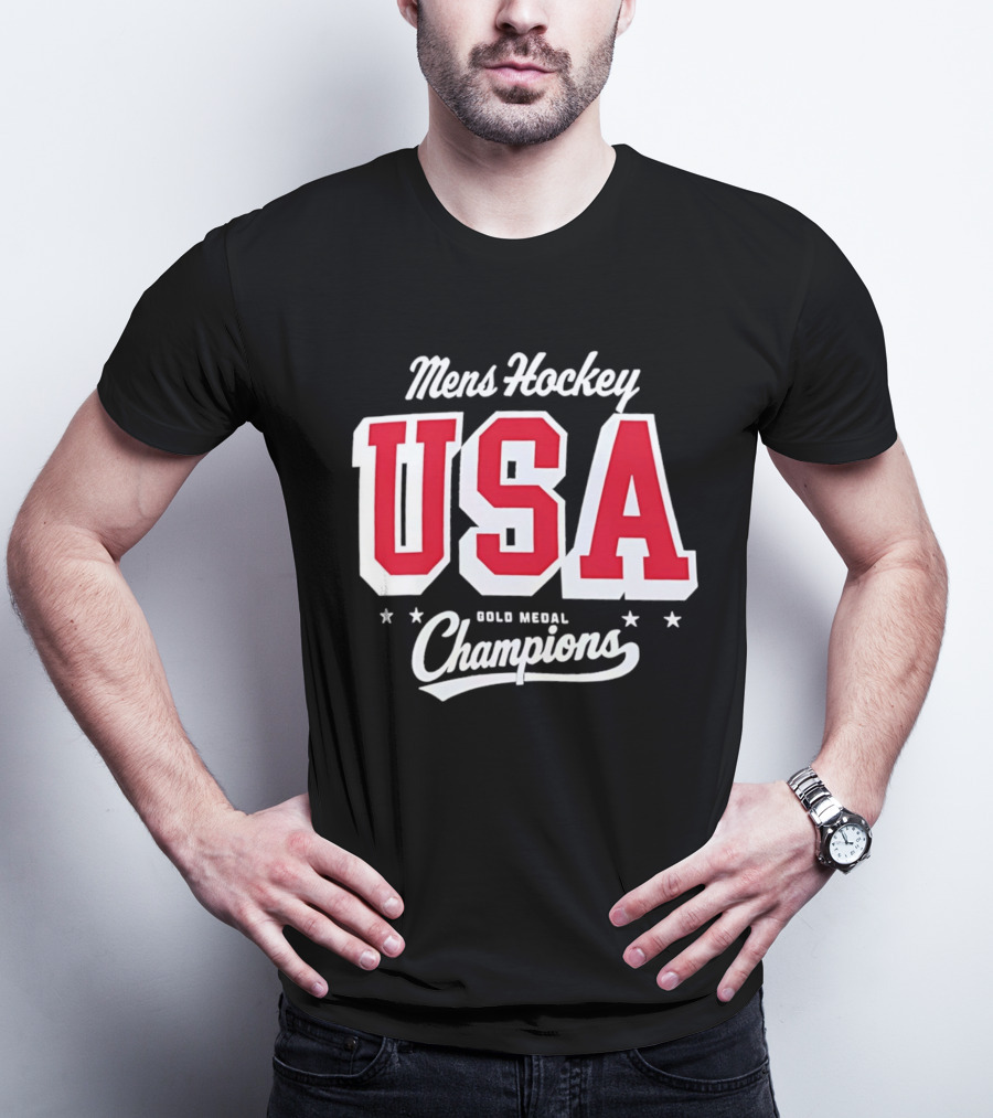 USA Mens Hockey Gold Medal Champions 2026 Winter Olympics T-Shirt
