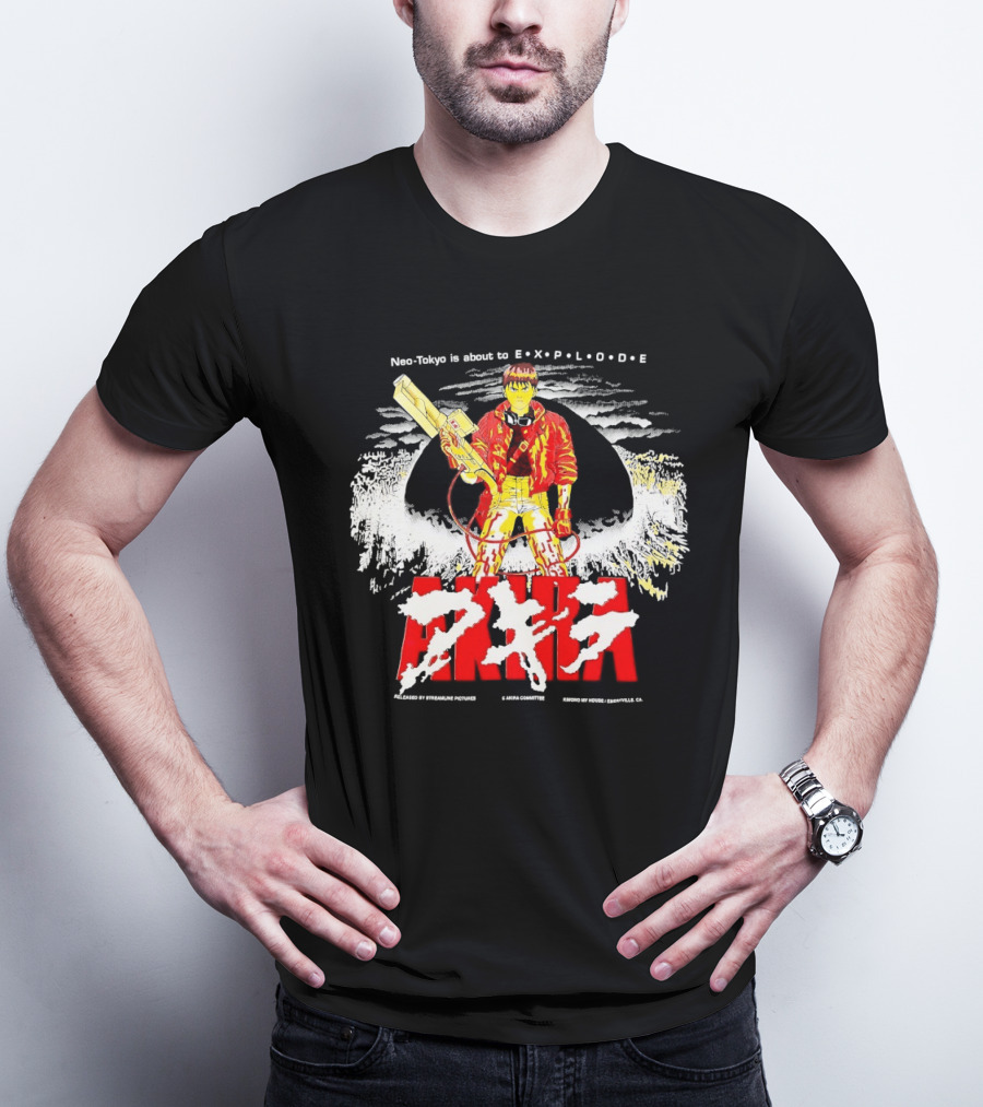 Akira Neo Tokyo Is About To Explode Iconic Anime Art Kaneda Explosion Scene T-Shirt