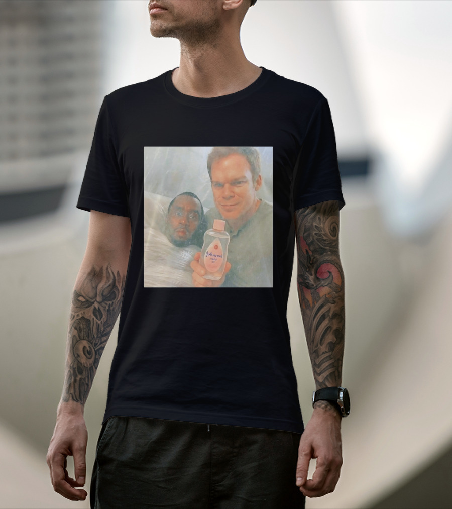 Dexter's Baby Oil With Diddy Wrapped In Plastic T-Shirt