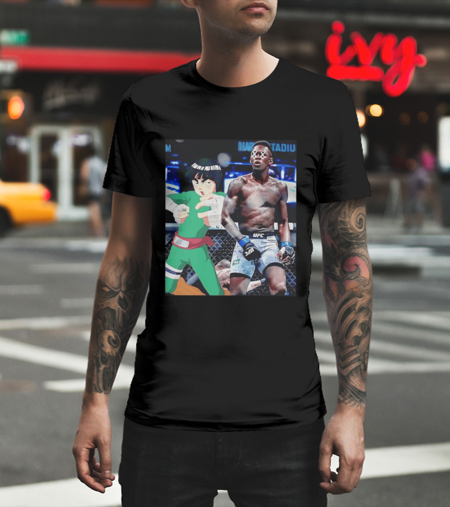 Drunken Fist Rock Lee UFC Crossover Iconic Anime Fighter T-Shirt