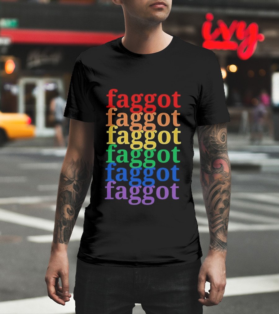 Faggot LGBT Flag T-Shirt