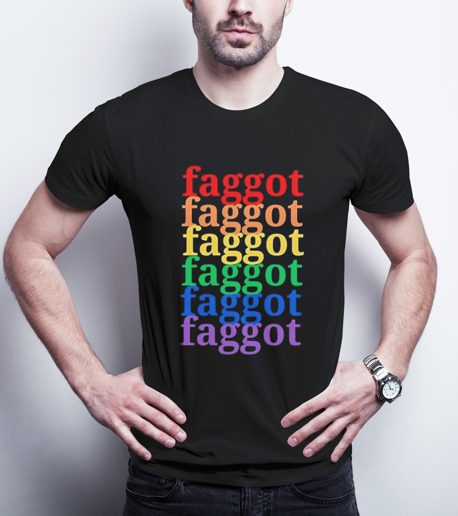 Faggot LGBT Flag T-Shirt