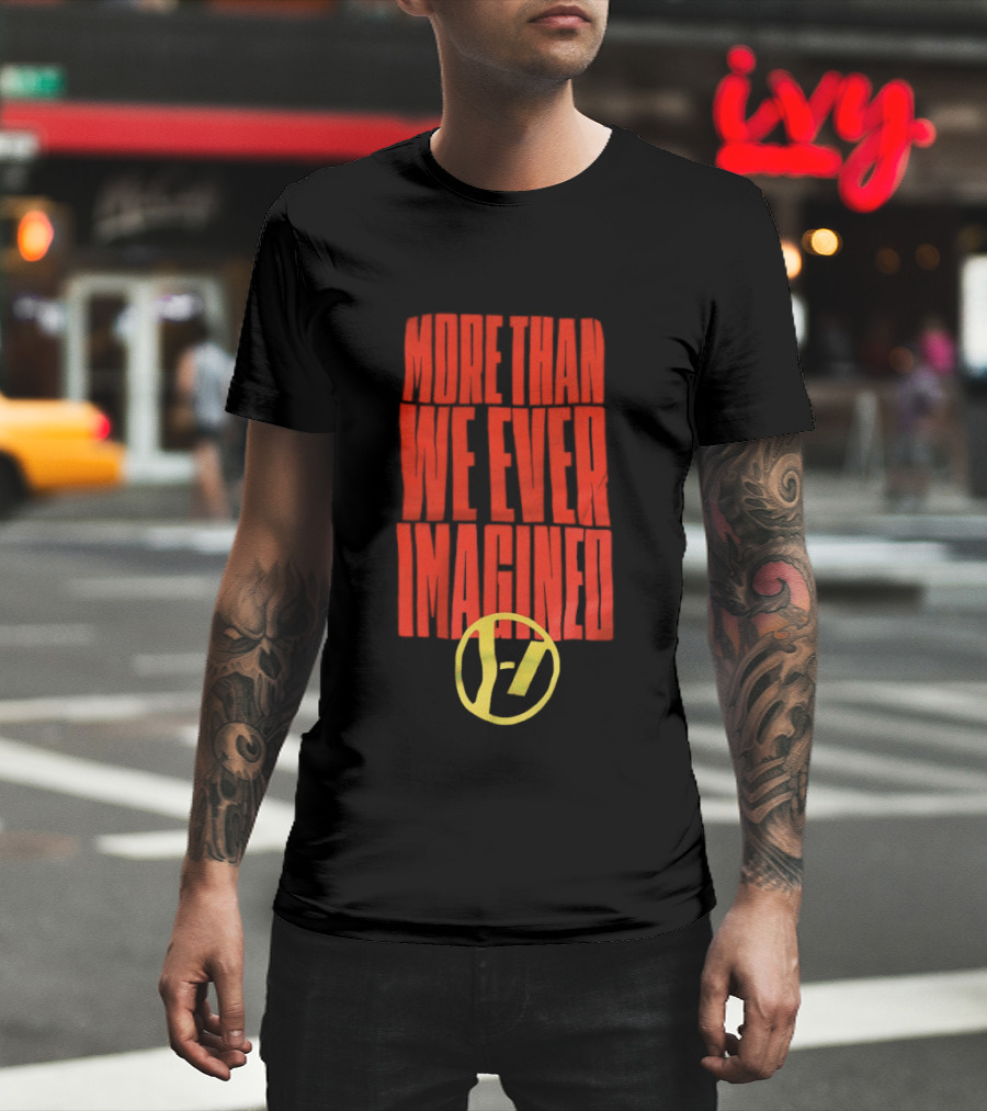 More Than We Ever Imagined Twenty One Pilots Yellow Circle T-Shirt