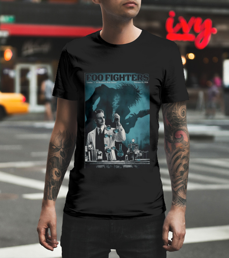 Foo Fighters London O2 Shepherds Bush Empire February 25 2026 T-Shirt