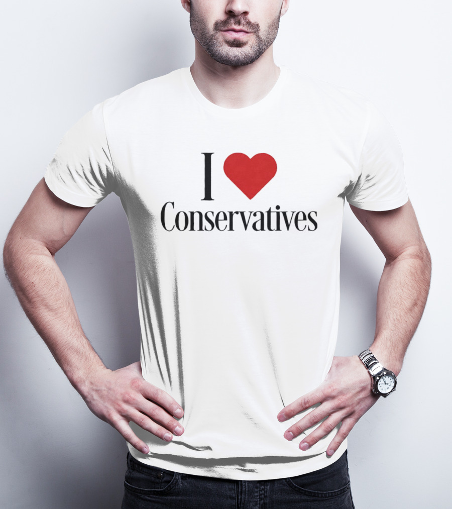 I Heart Conservatives Patriotic Pride T-Shirt