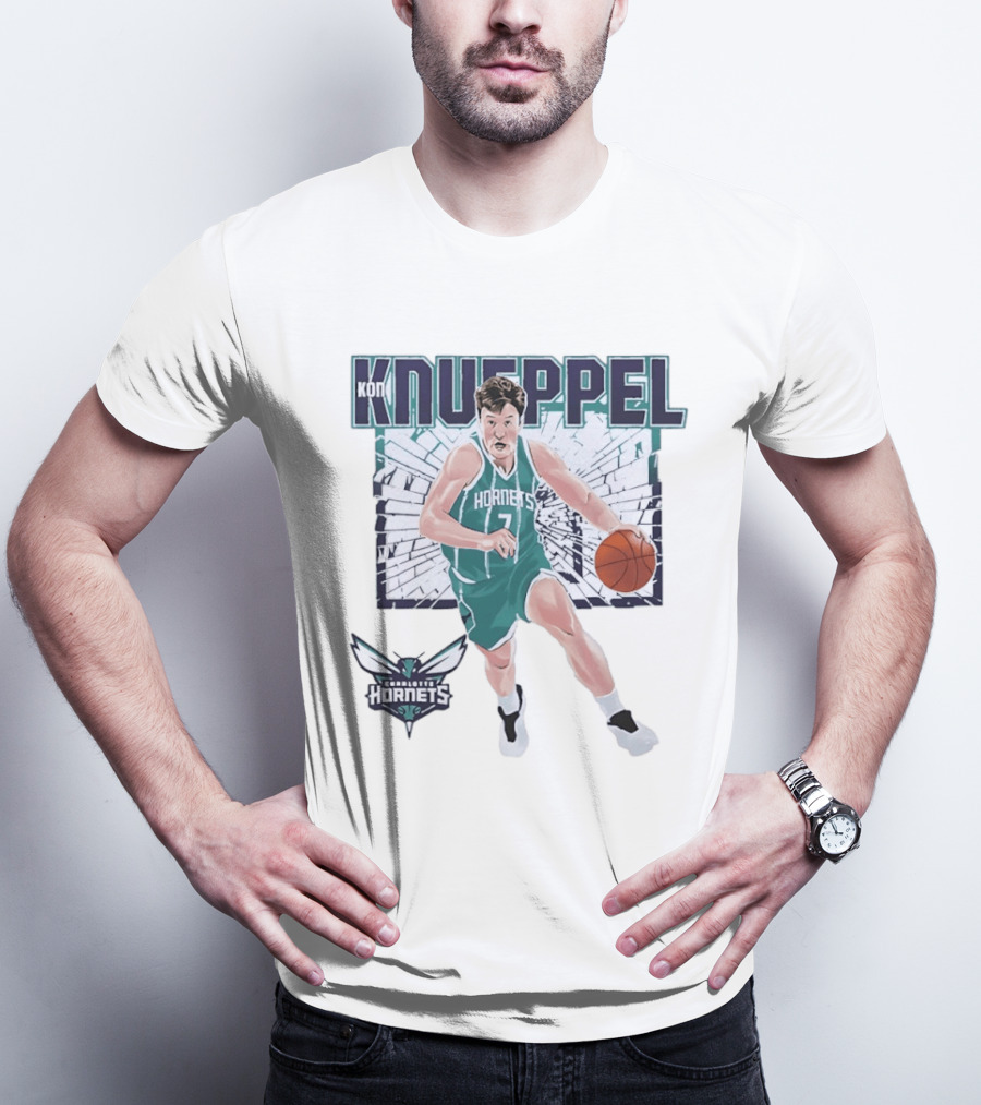 Kon Knueppel Charlotte Hornets Basketball NBA Player T-Shirt
